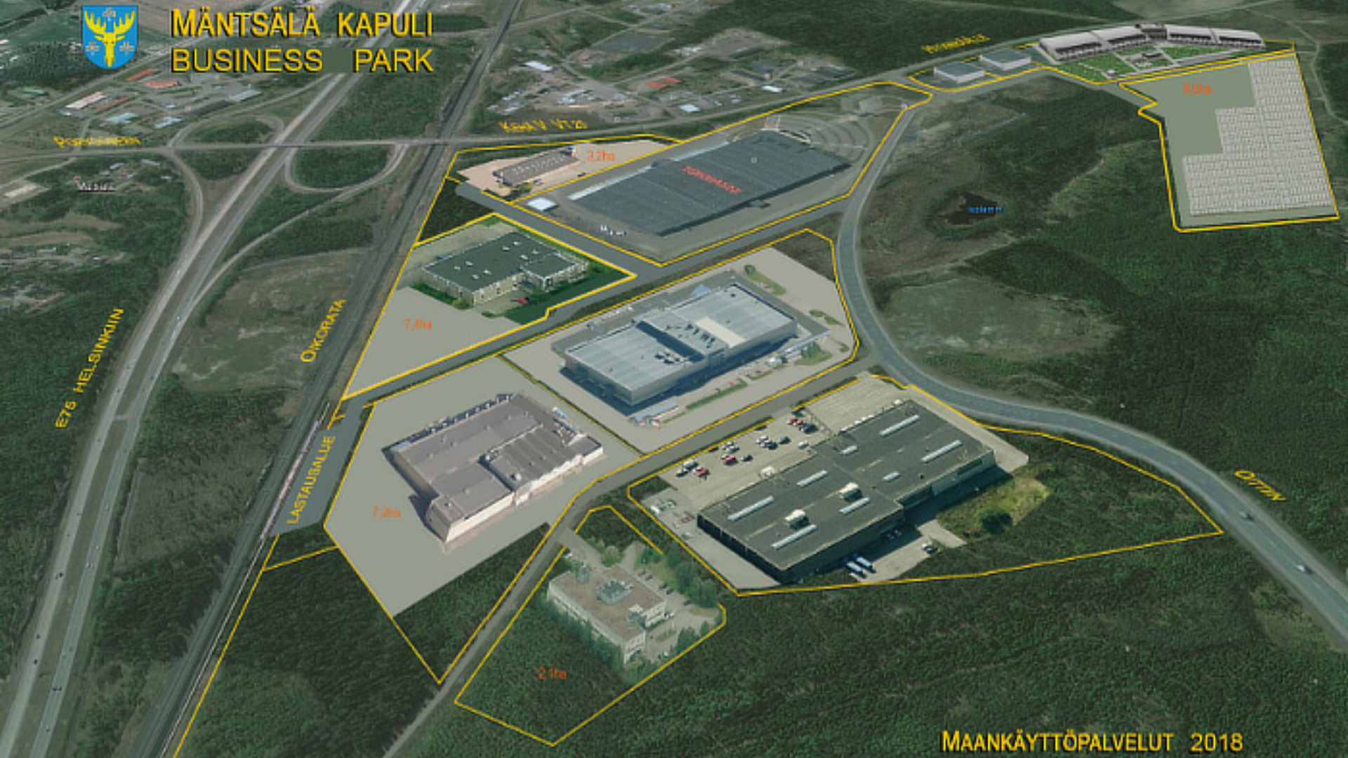 Kapuli Industrial Park in Mäntsälä - Helsinki Ring of Industry